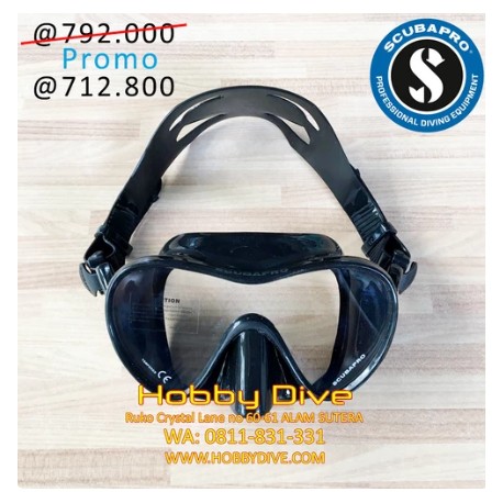 SCUBAPRO Mask Trinidad Black - Scuba Diving Alat Diving